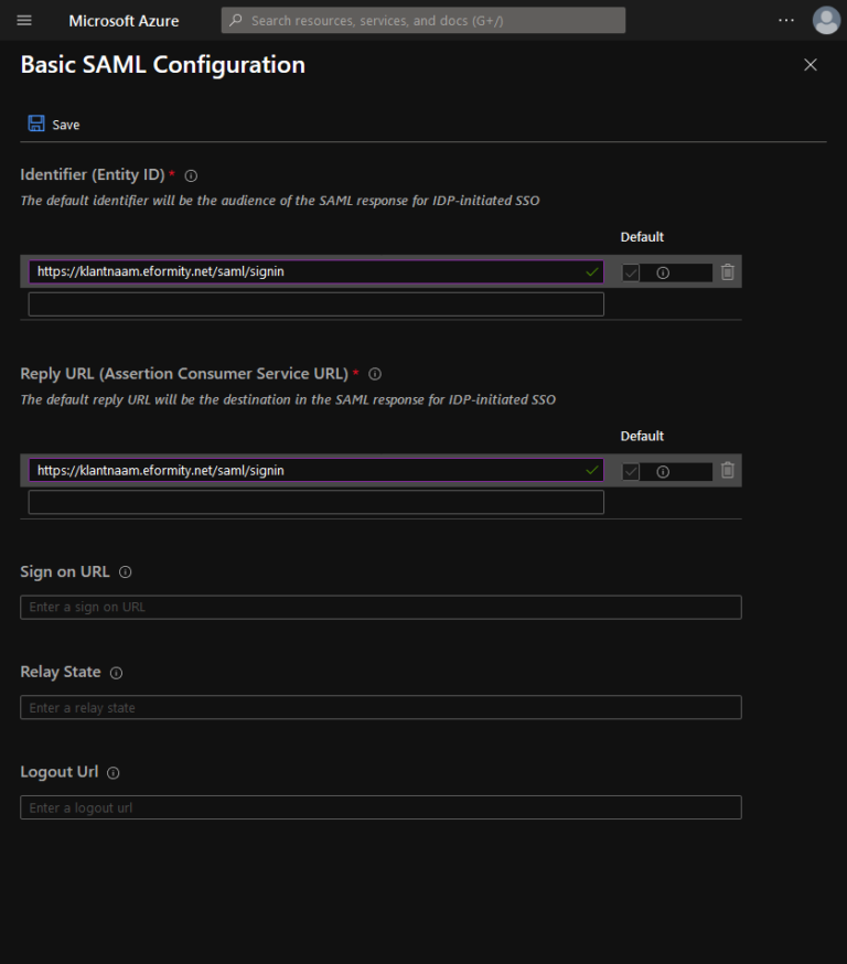 Setting up automatic sign-in for Azure AD | eformity documentation