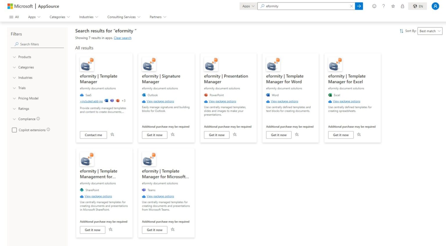 Installation Via The Online Microsoft Appsource Eformity Documentation 8223
