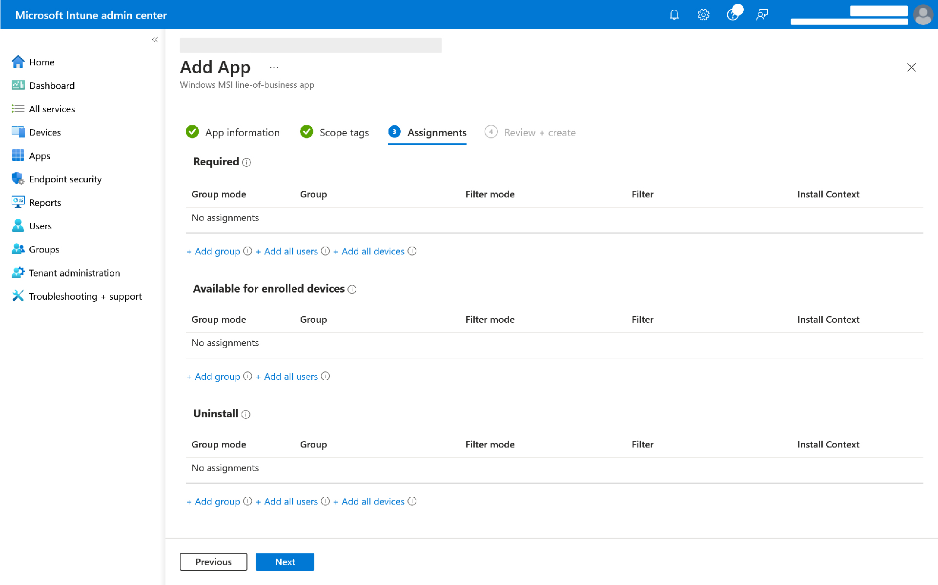 Installation via Microsoft Intune (MSI) | eformity documentation