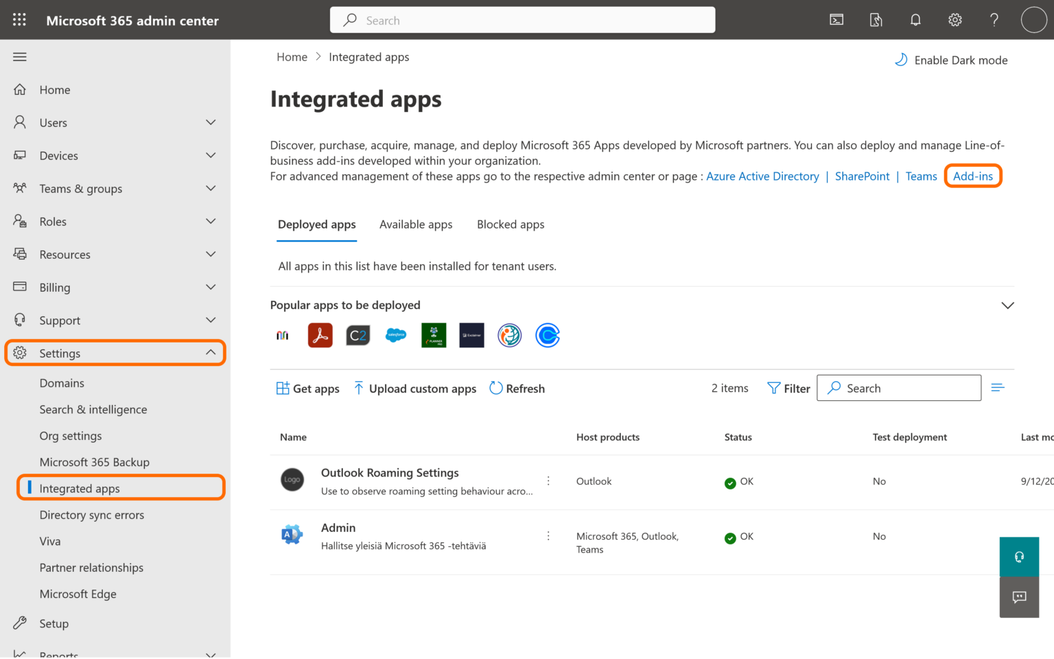 Installation via Microsoft 365 | eformity documentation