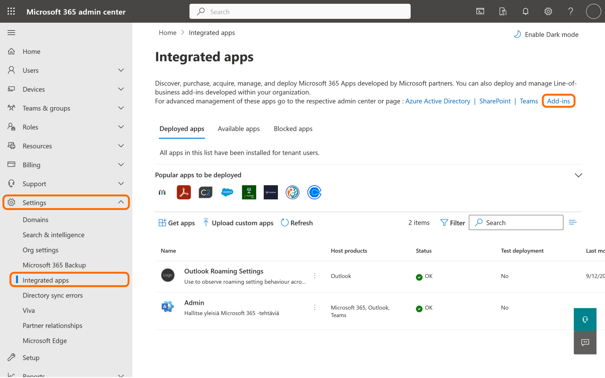 Installation via Microsoft 365 | eformity documentation